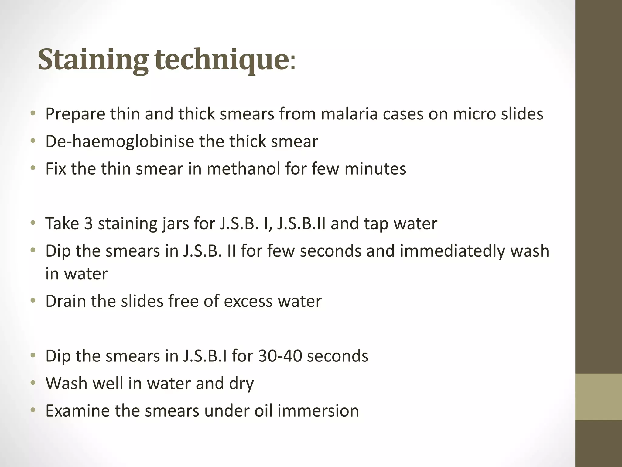 Blood smear staining | PPTX