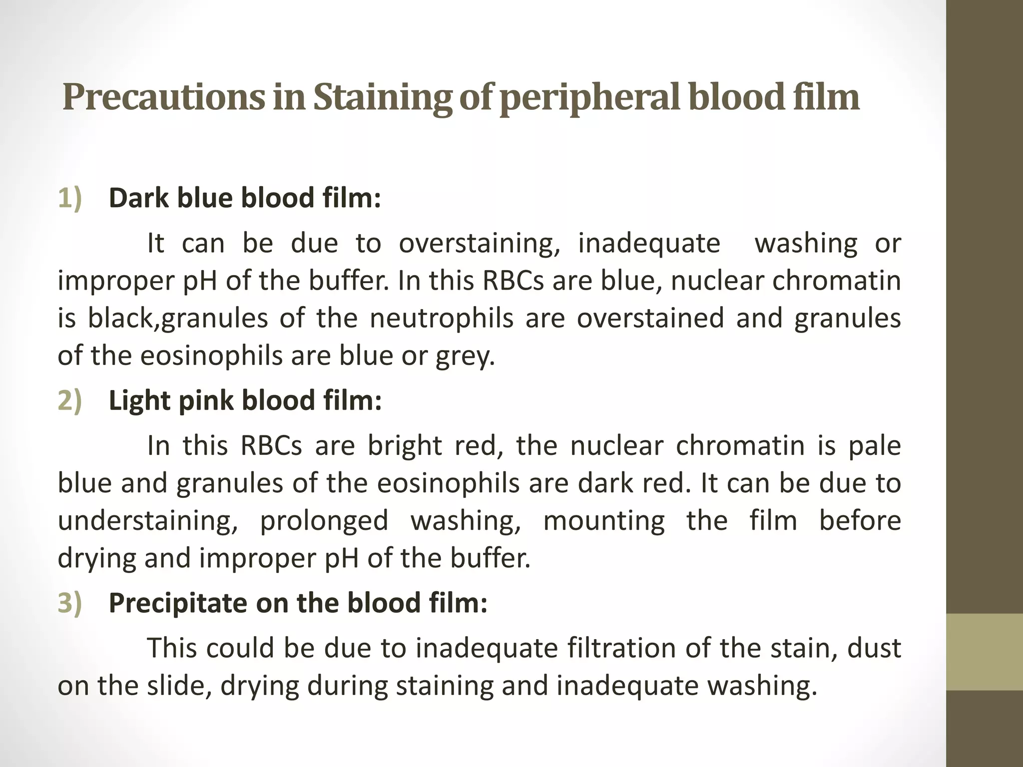 Blood smear staining | PPTX