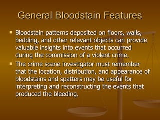 Blood spatter | PPT