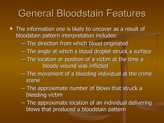 Blood spatter | PPT