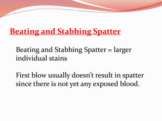 Blood spatter | PPTX