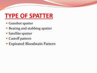 Expirated Blood Pattern