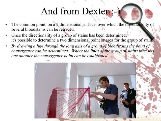 Blood spatter analysis | PPTX