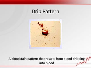 Blood spatter analysis is essential in forensic analysis, blood play ...