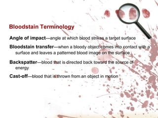 Blood spatter analysis ppt | PPTX