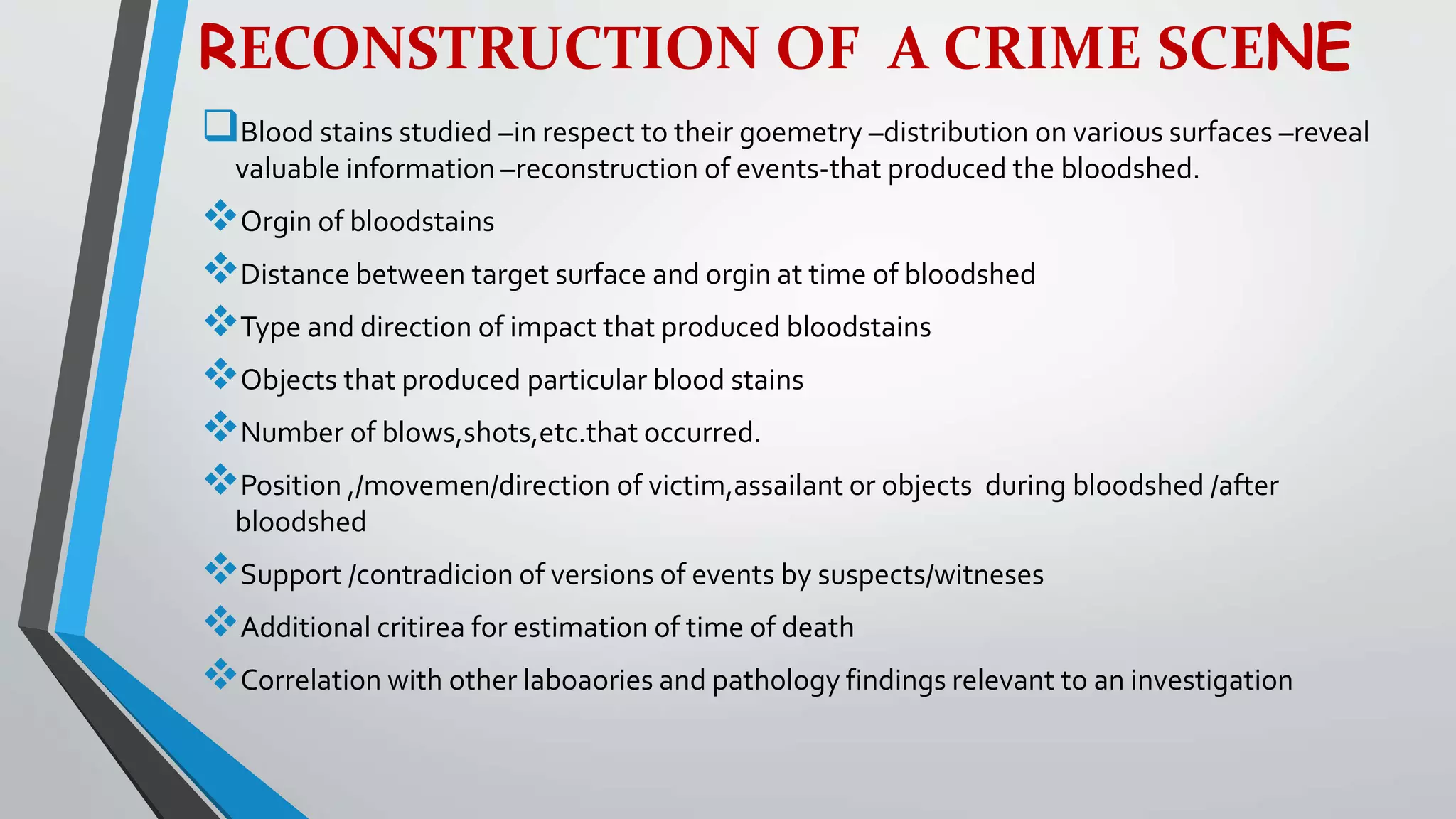 Blood spatter interpretation-FORENSIC SEROLOGY | PPTX