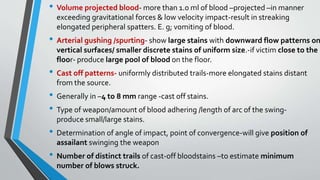 Blood spatter interpretation-FORENSIC SEROLOGY | PPTX
