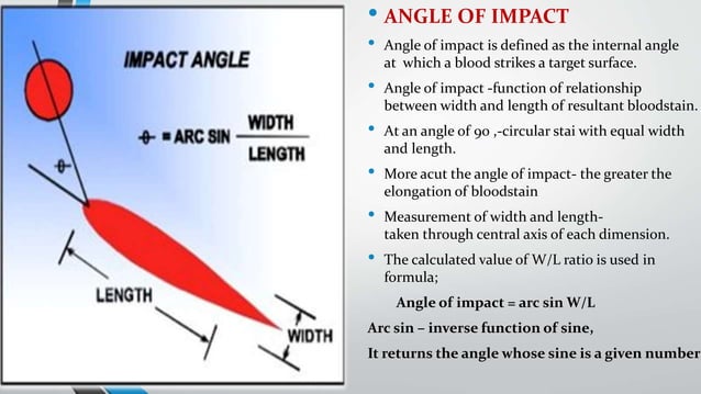 Blood spatter interpretation-FORENSIC SEROLOGY | PPTX | Physics | Science
