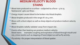 Blood spatter interpretation-FORENSIC SEROLOGY | PPTX