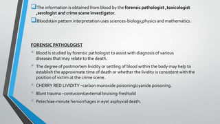 Blood spatter interpretation-FORENSIC SEROLOGY | PPTX