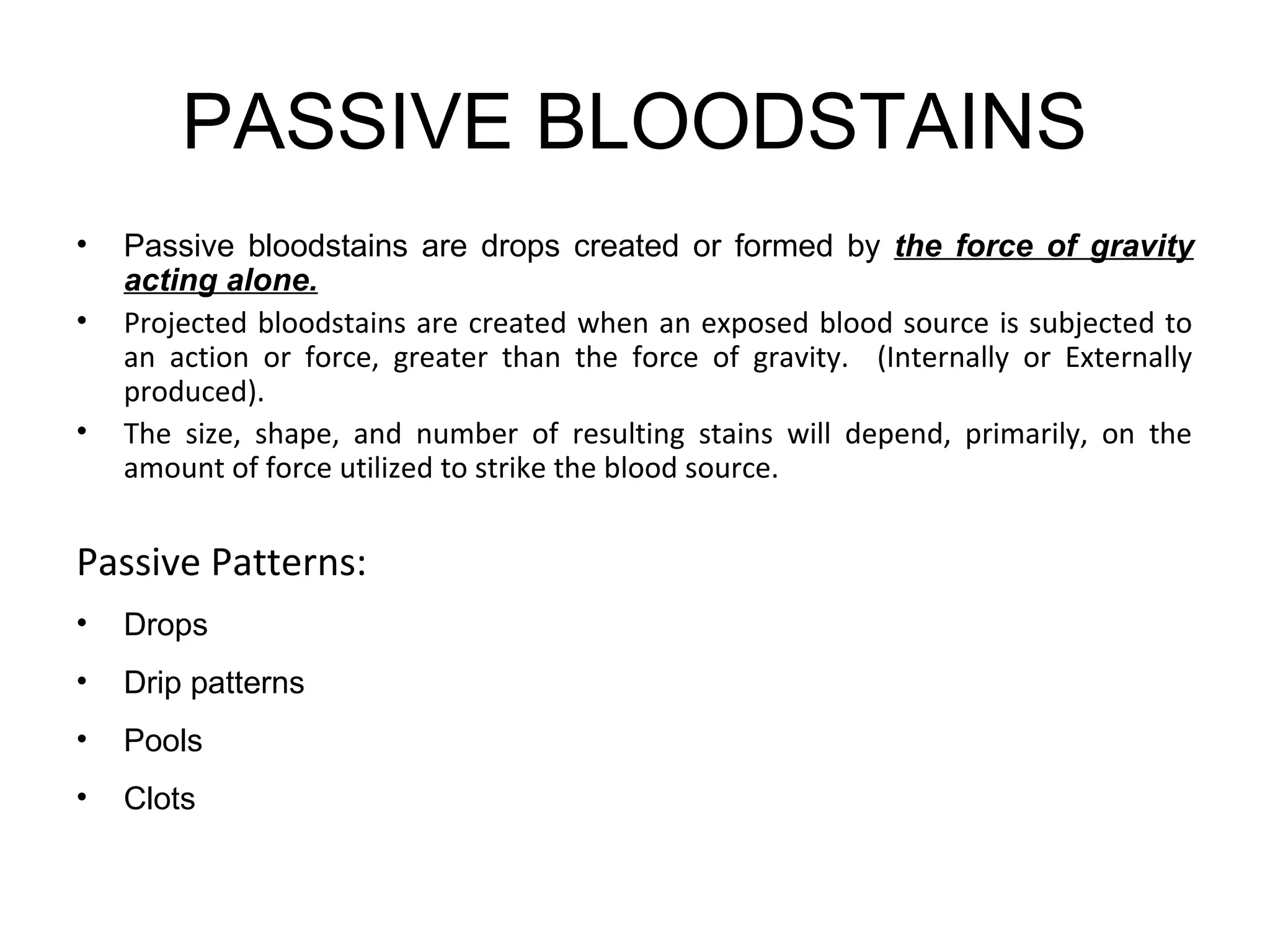 Blood Spatters Analysis | PPT