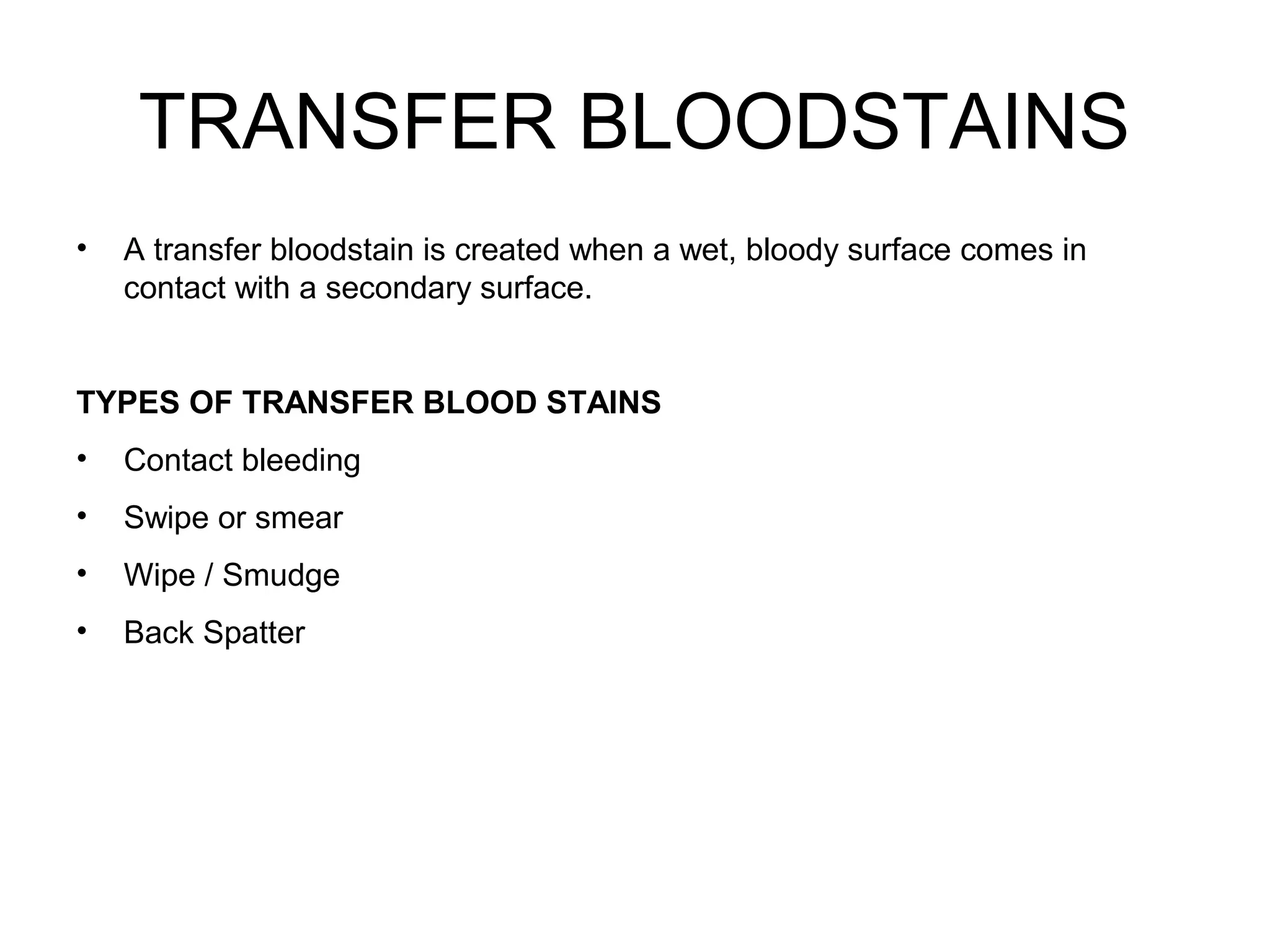 Blood Spatters Analysis | PPT