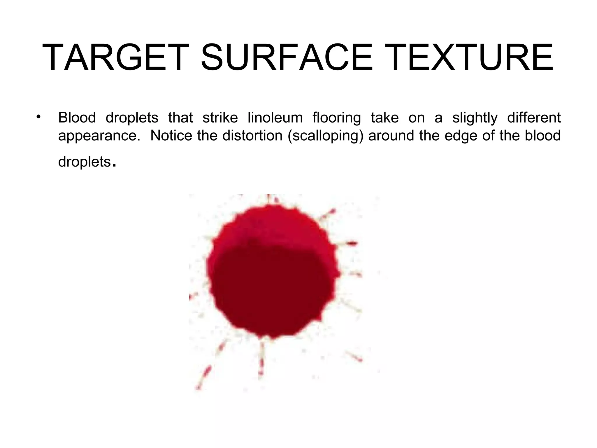 Blood Spatters Analysis | PPT