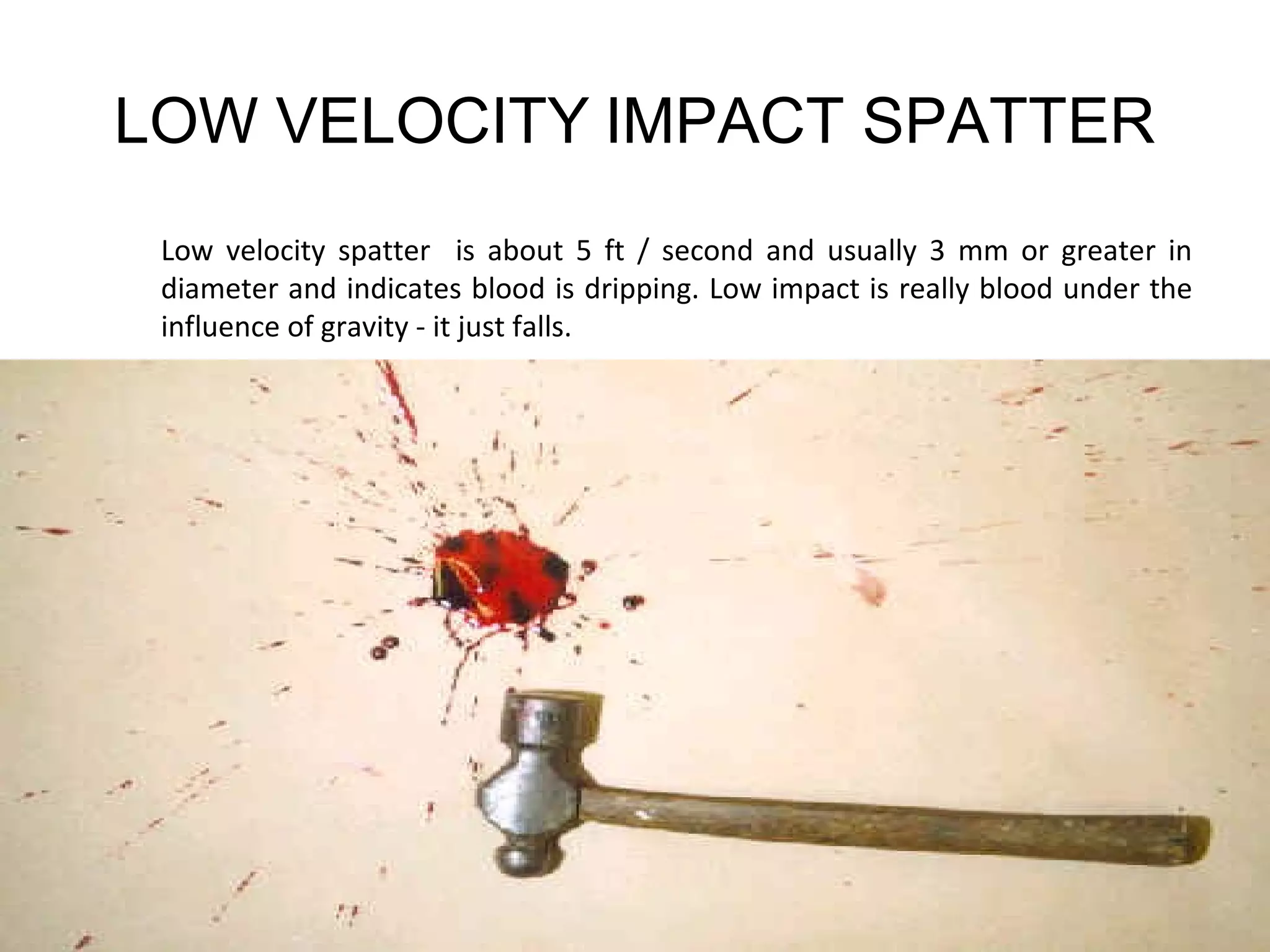 Blood Spatters Analysis | PPT