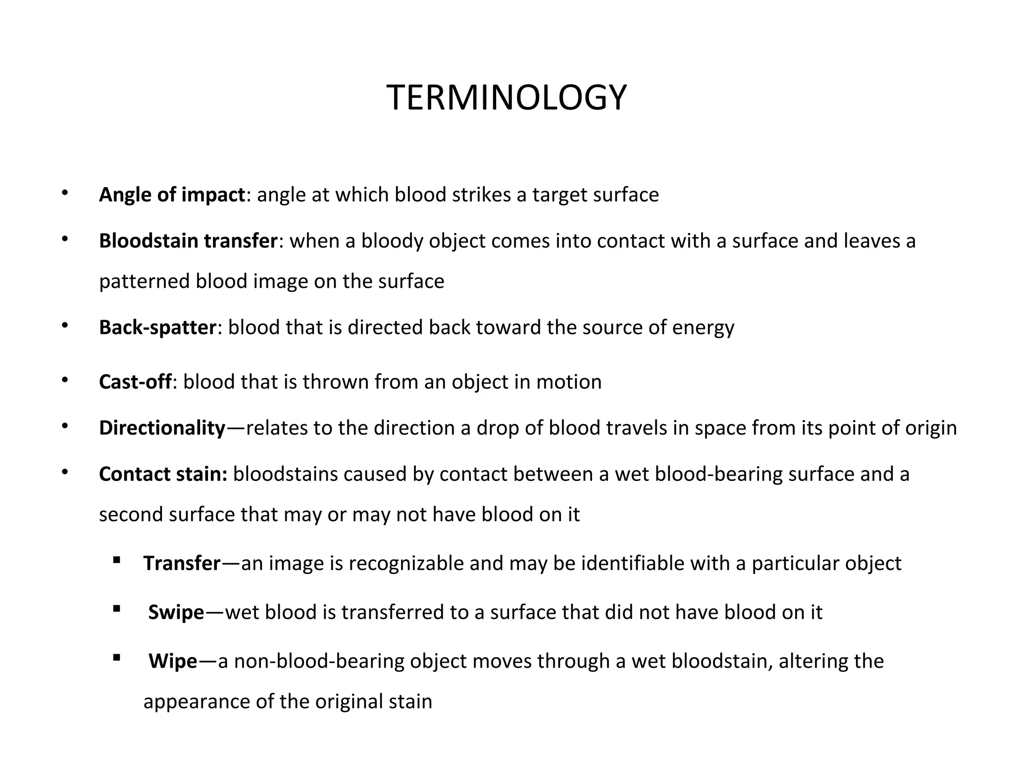 Blood Spatters Analysis | PPT