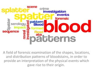 Blood Spatters Analysis | PPT