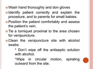 Blood specimen collection | PPTX