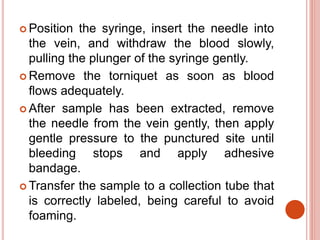 Blood specimen collection | PPTX