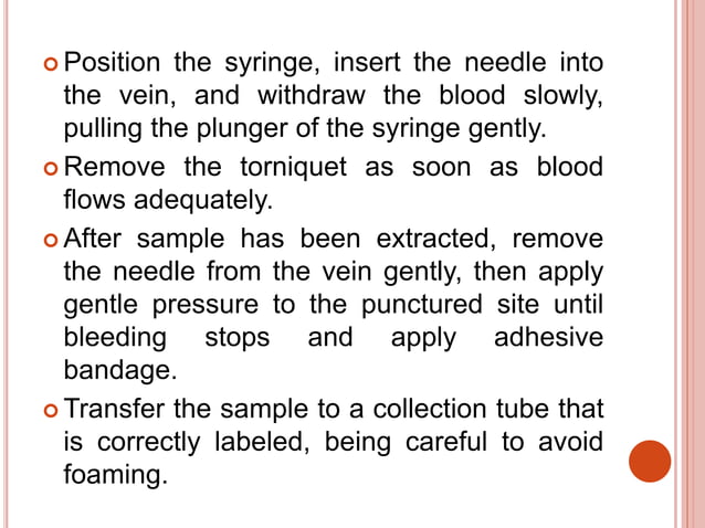 Blood specimen collection | PPTX