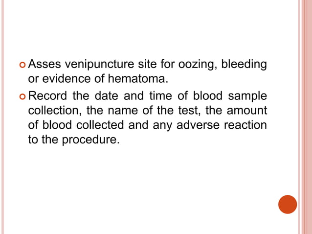 Blood specimen collection | PPTX