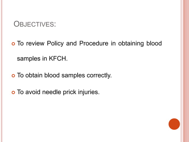 Blood specimen collection | PPTX