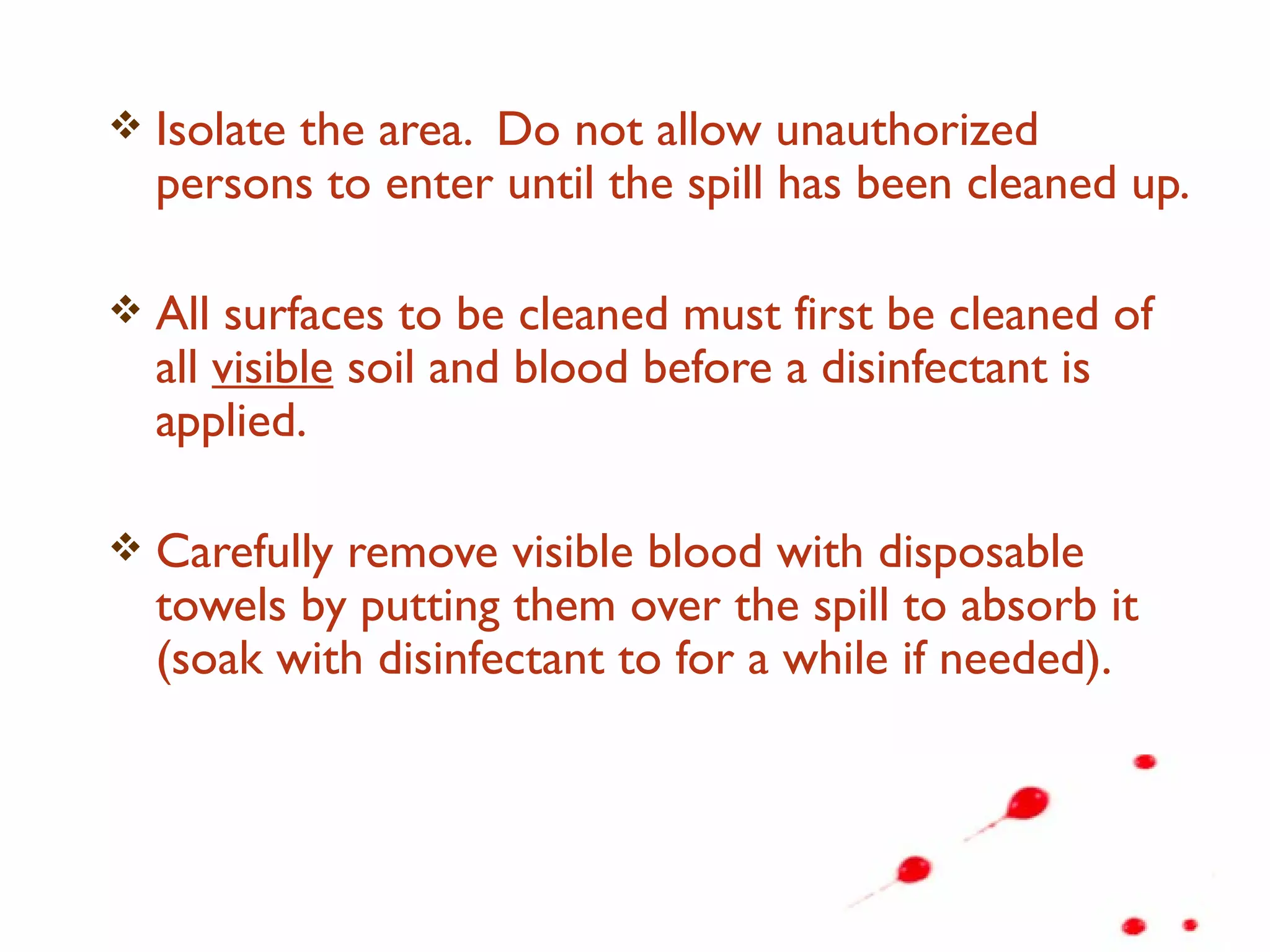 Blood spills | PPT