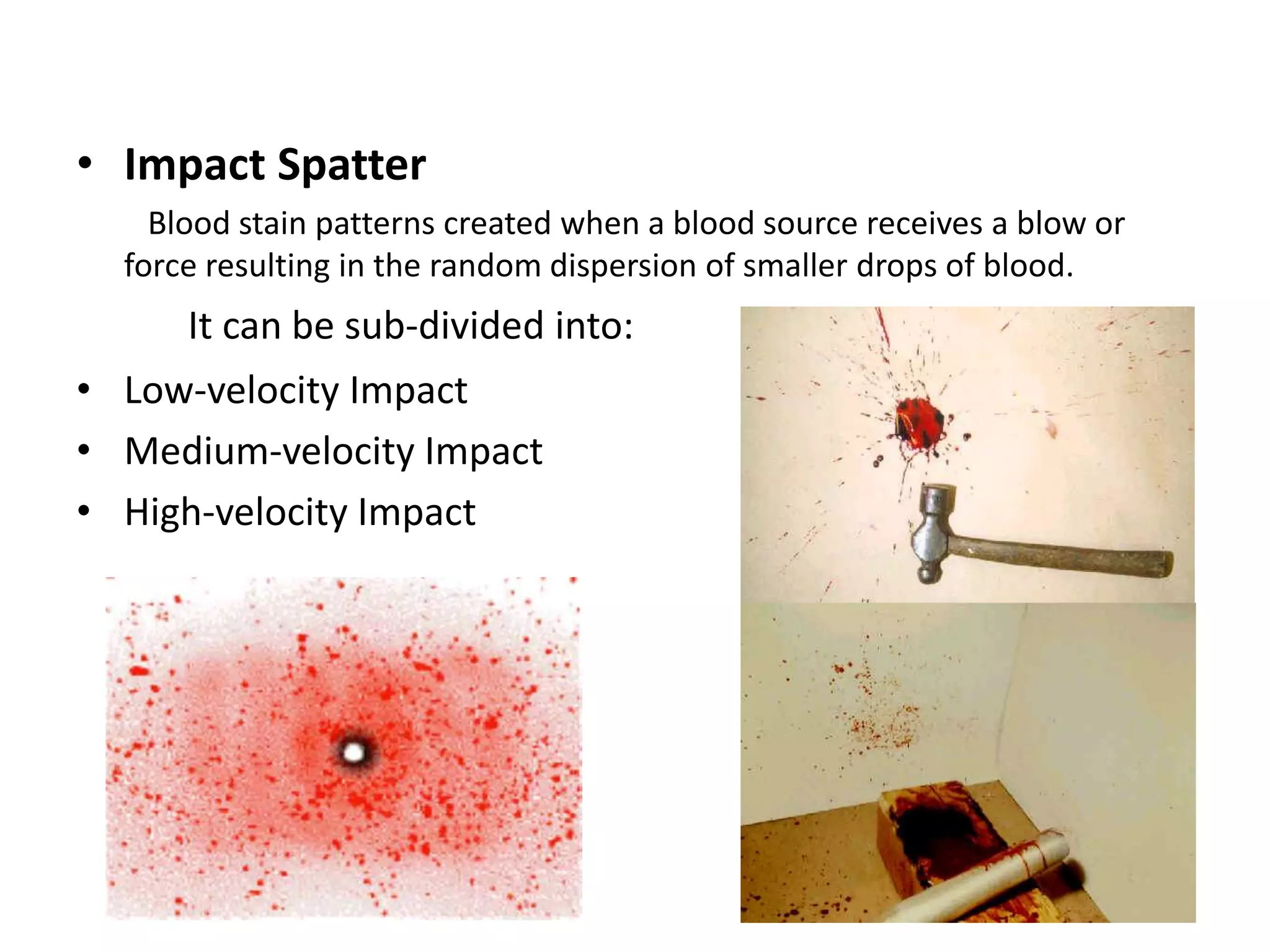 Blood stain pattern analysis | PPT