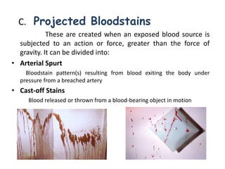 Blood stain pattern analysis | PPT