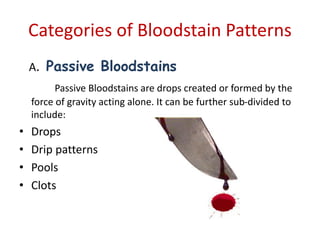 Blood stain pattern analysis | PPT