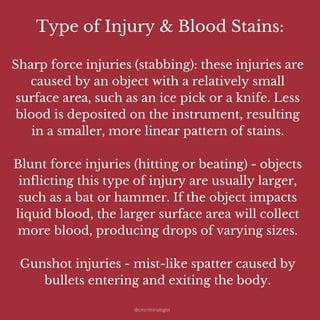 Bloodstain pattern analysis | PDF