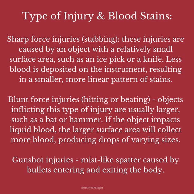 Bloodstain pattern analysis | PDF