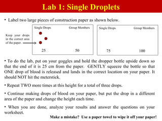 Blood Stain Science | PPT