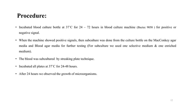 Bloodstream infection caused by bacterial pathogen | PPTX | Infectious ...