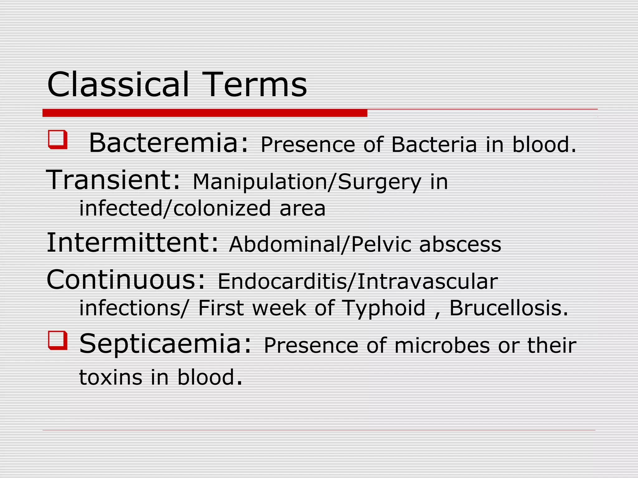 Blood stream infections | PPT