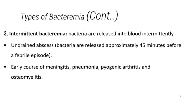 Blood stream infections1 | PPT