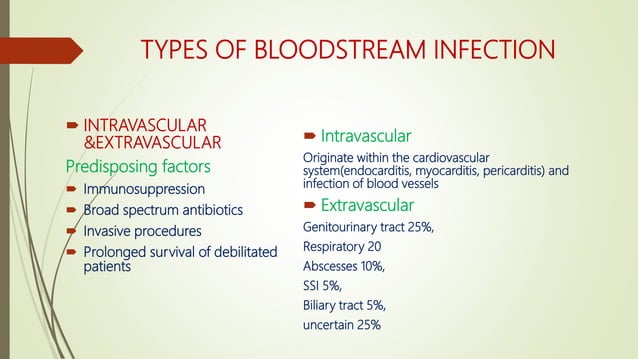 Bloodstream infections& infections causing anaemia | PPTX | Infectious ...