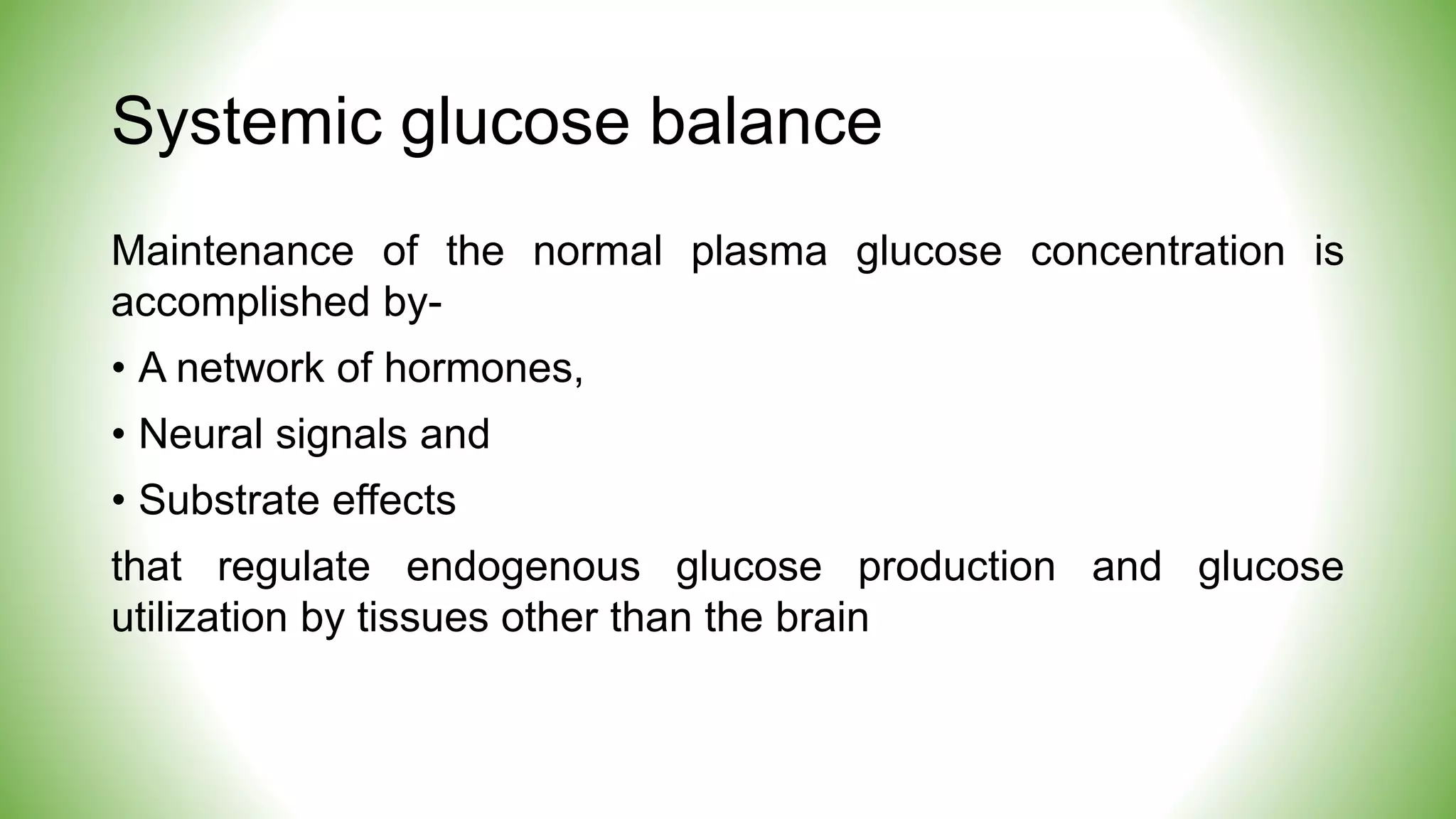 Blood sugar homeostasis | PPTX