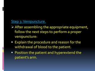@Blood sugar level venipuncture | PPTX