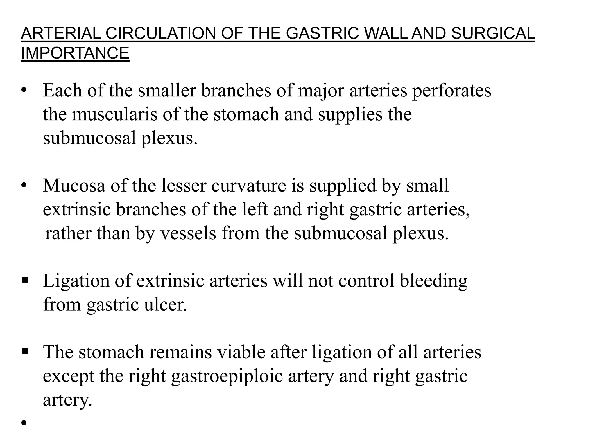 Blood supply and lymphatic drainage of stomach | PPTX