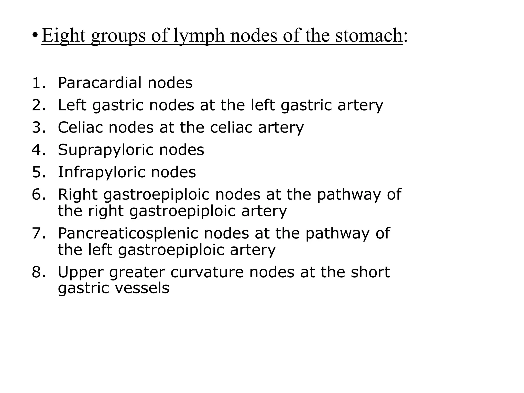 Blood supply and lymphatic drainage of stomach | PPTX