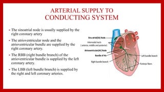 Blood supply and venous drainage of heart | PPTX