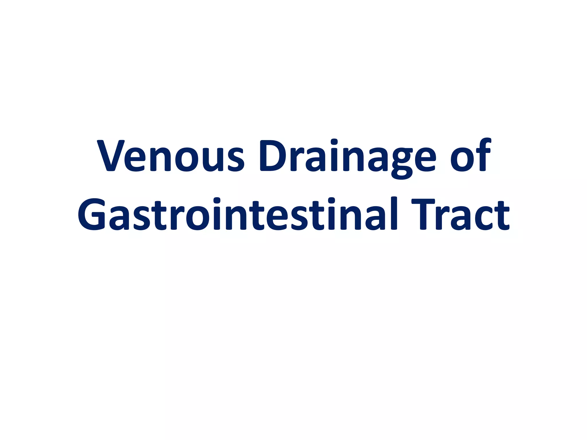 Blood supply, lymphatic drainage and nerves of the gastrointestinal ...