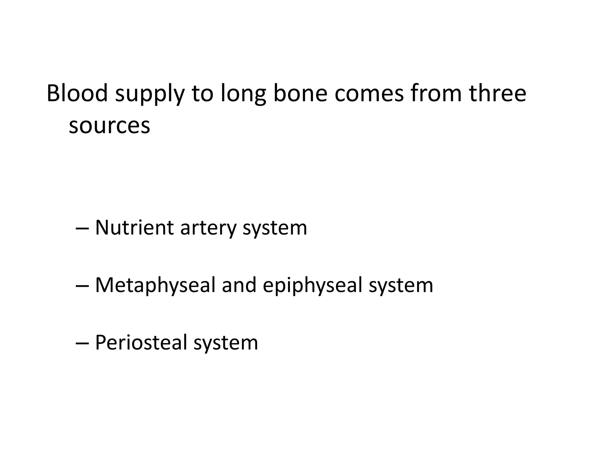 Blood supply of long bones | PPTX