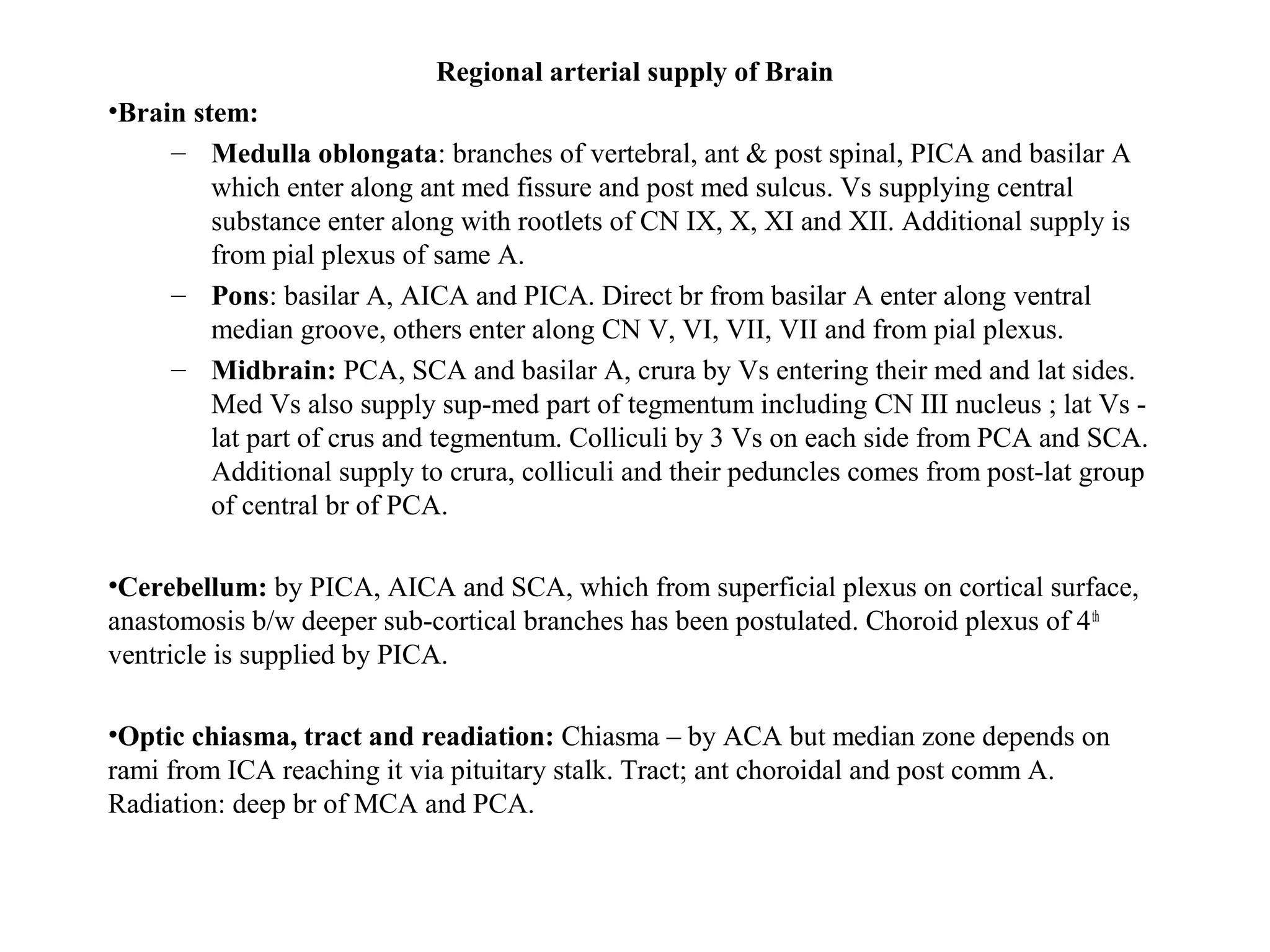Blood supply of brain | PPT