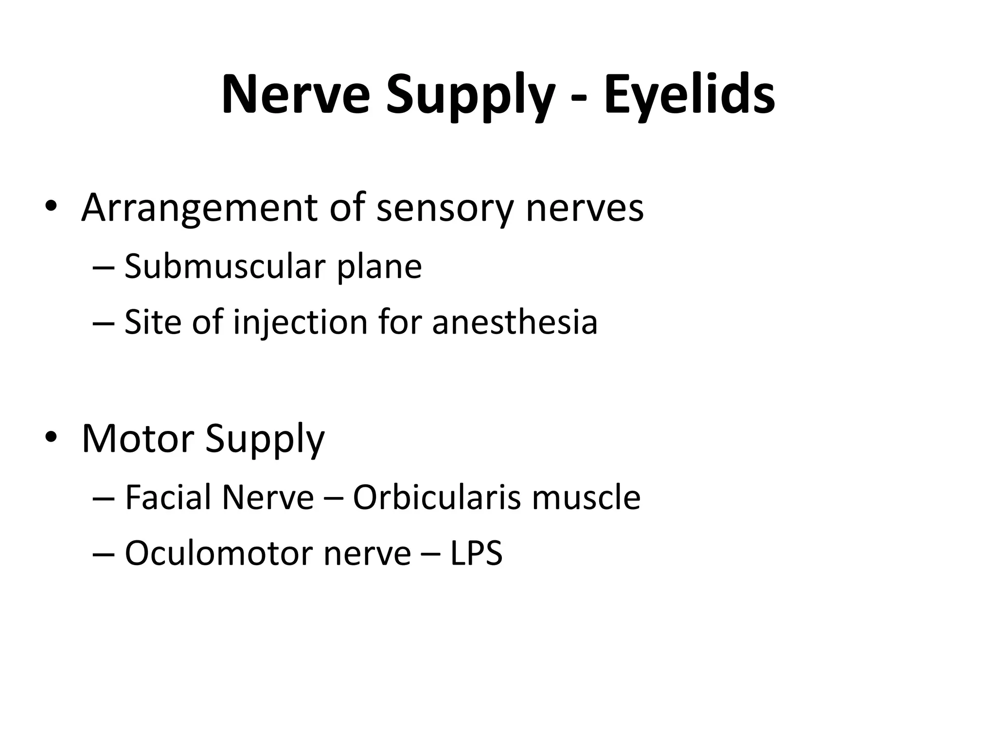 BLOOD AND NERVE SUPPLY OF EYE | PDF