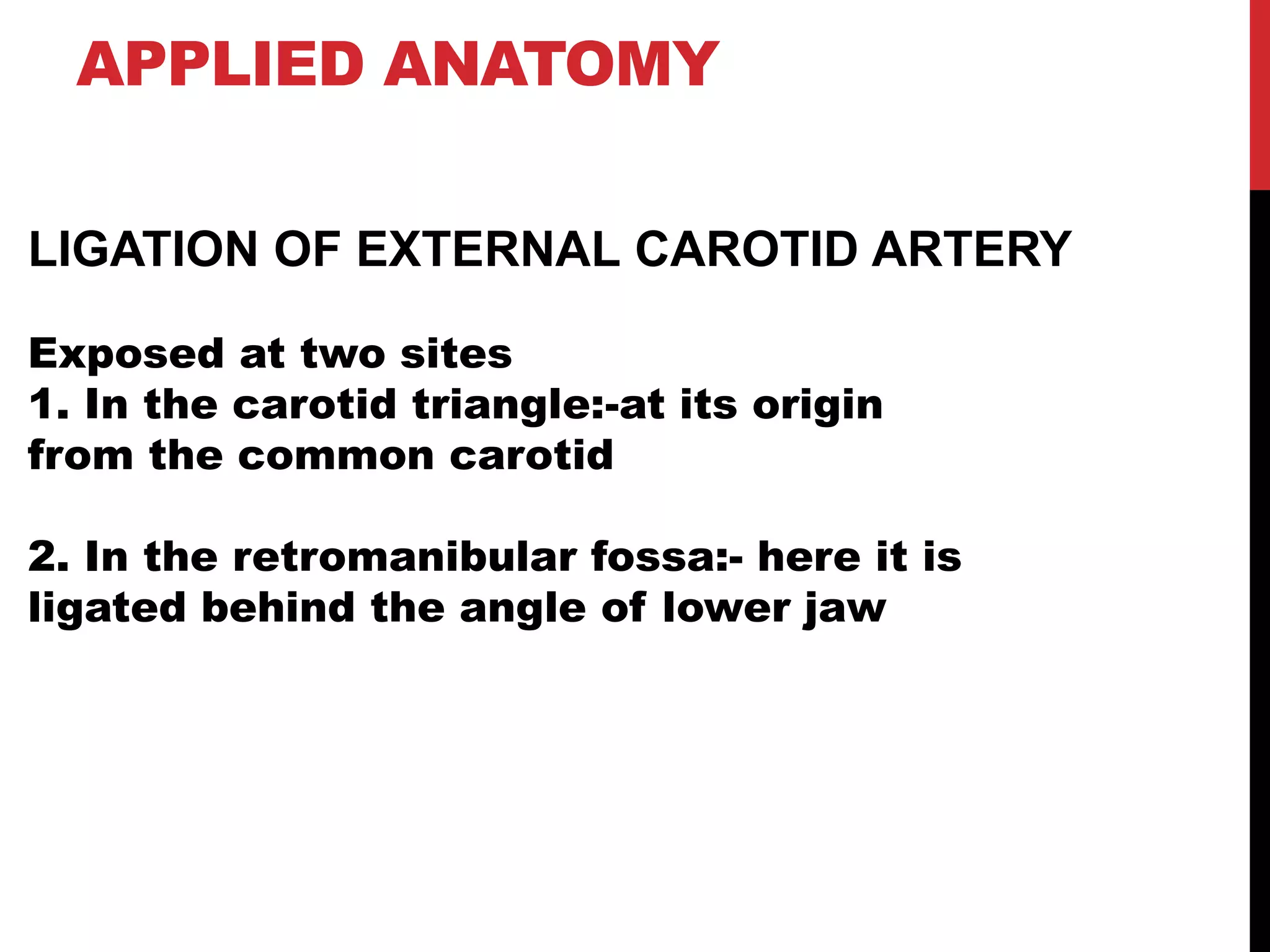 arterial supply of face | PPTX