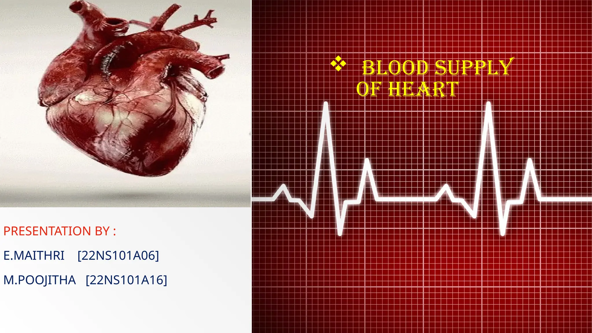 BLOOD SUPPLY OF HEART attack and the people around you respect .pptx