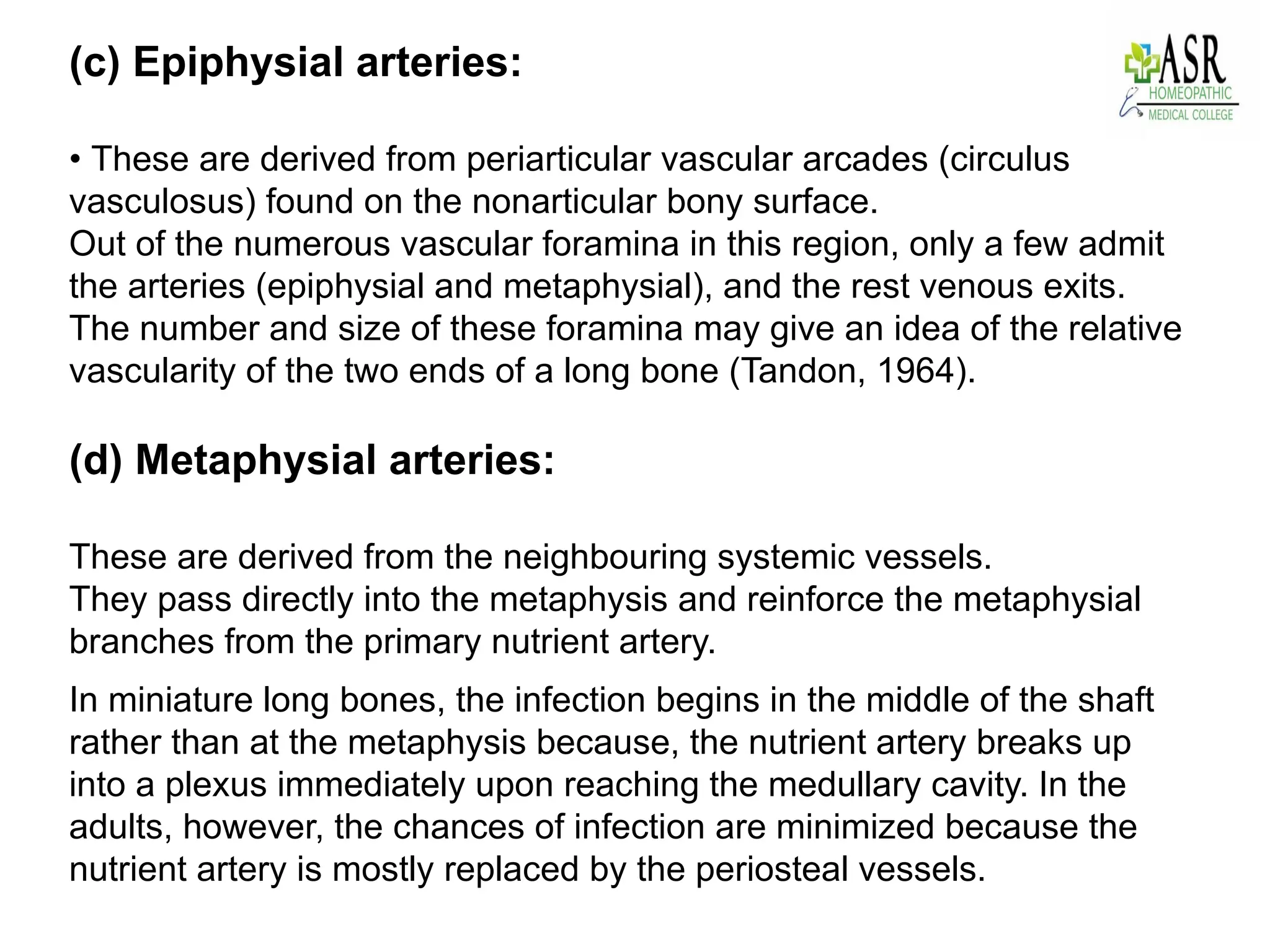 BLOOD SUPPLY OF LONG BONES | PPTX