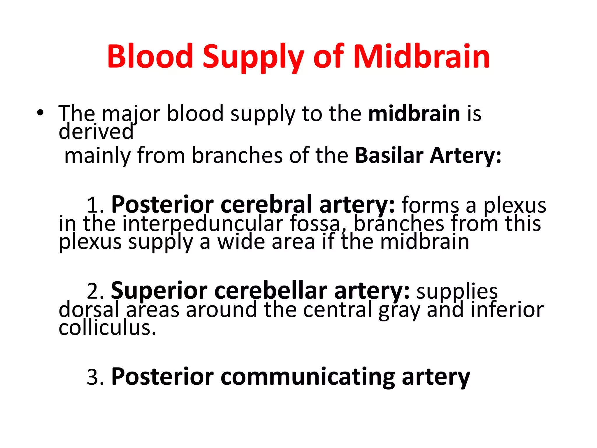 Blood supply of the brain & spinal cord by dr sarwar | PDF