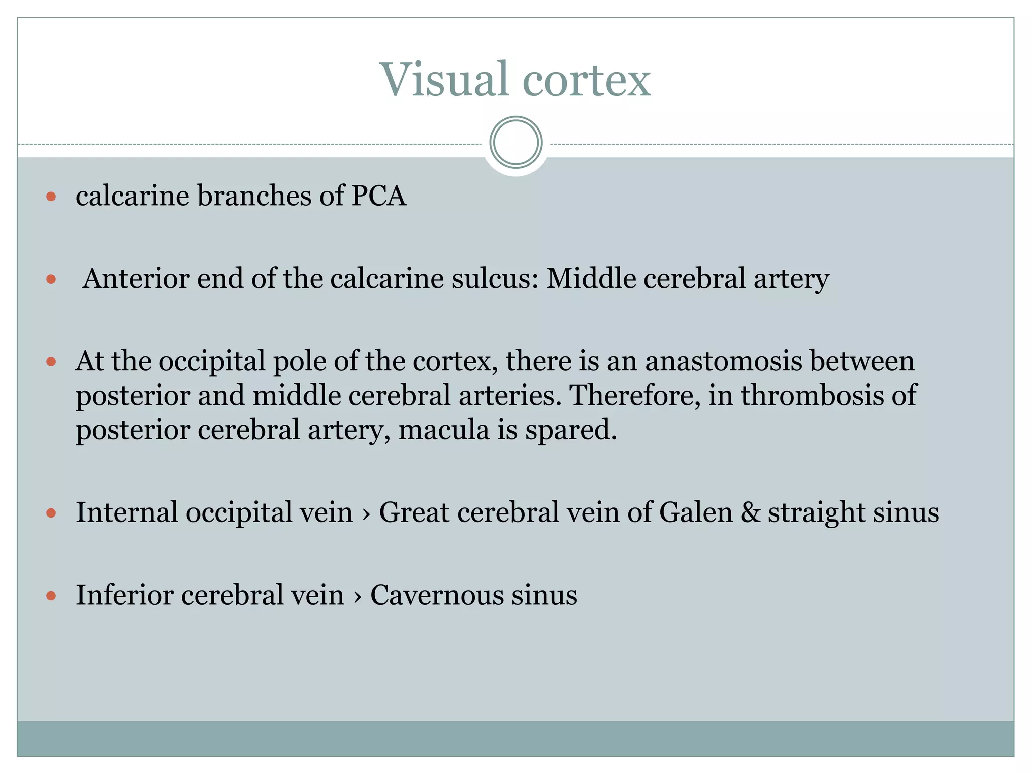 BLOOD SUPPLY OF VISUAL PATHWAY | PPTX